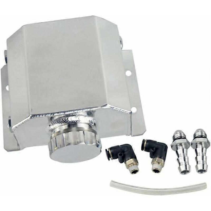 Oil Tank, 1L/2L Universal Aluminum Car Engine Oil Tank Oil Catch Tank ...