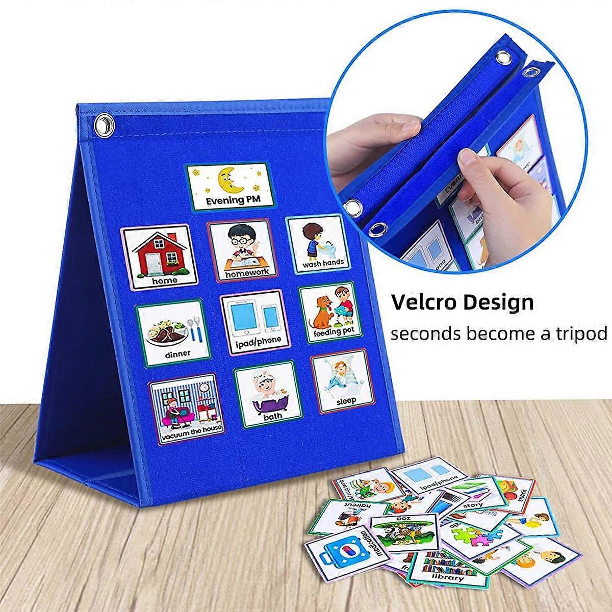 Visual Schedule for Kids Daily Routine Chart with 70 Cards Calendar ...