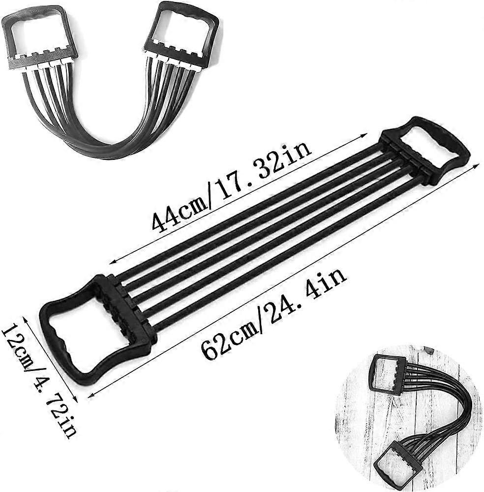 Chest chest extensor, 5 detachable elastic tubes adjustable chest ...
