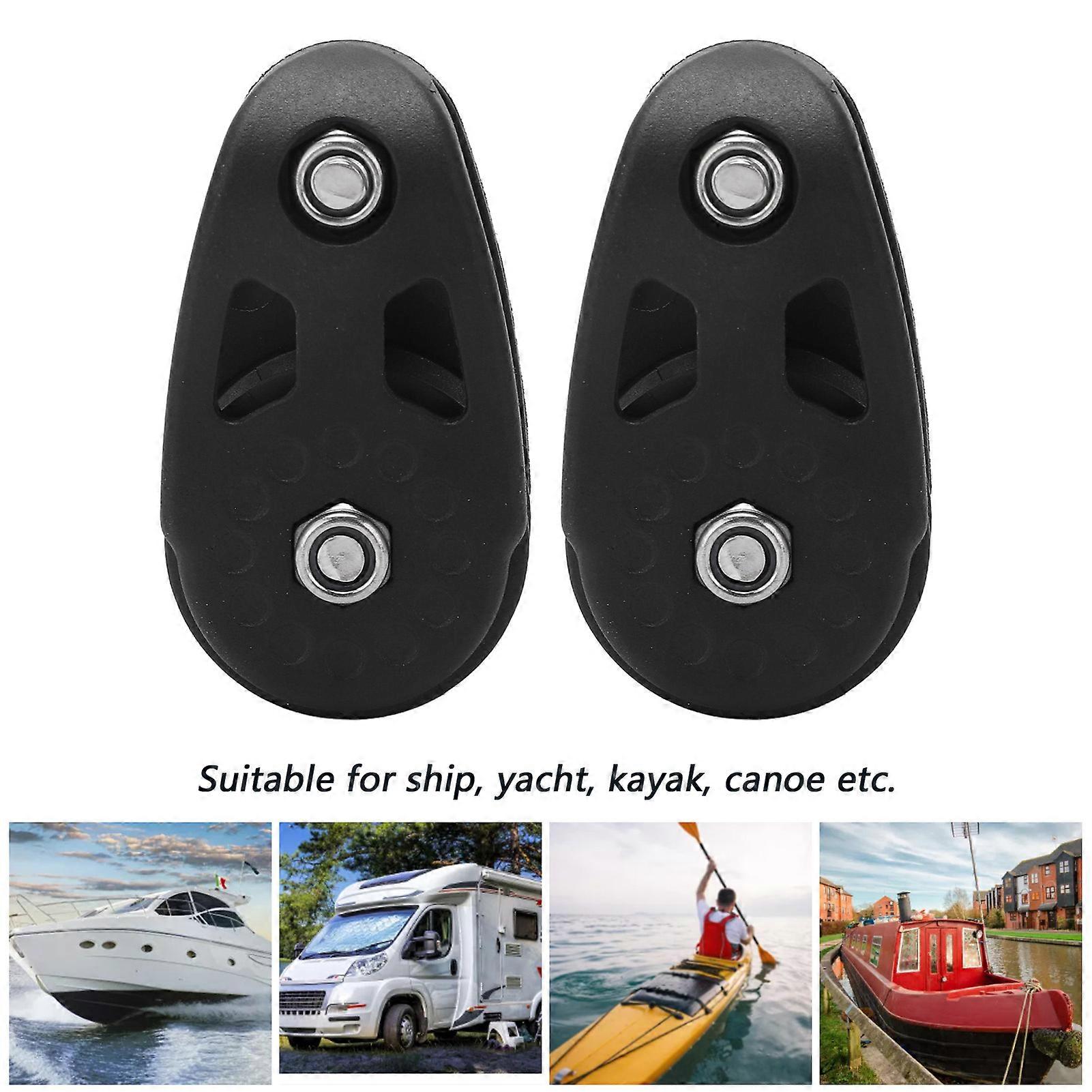 2 Pcs Kayak Pulley Heavy Duty Nylon Sturdy UV Resistance Marine Pulley ...