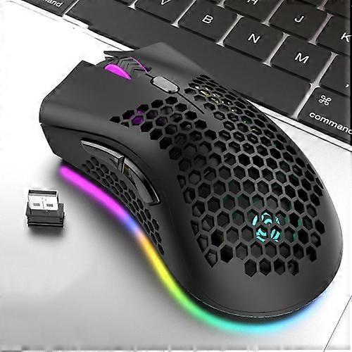 K-Snake BM600 1600 DPI 7-keys Hollow Lightweight Wireless Charging RGB ...