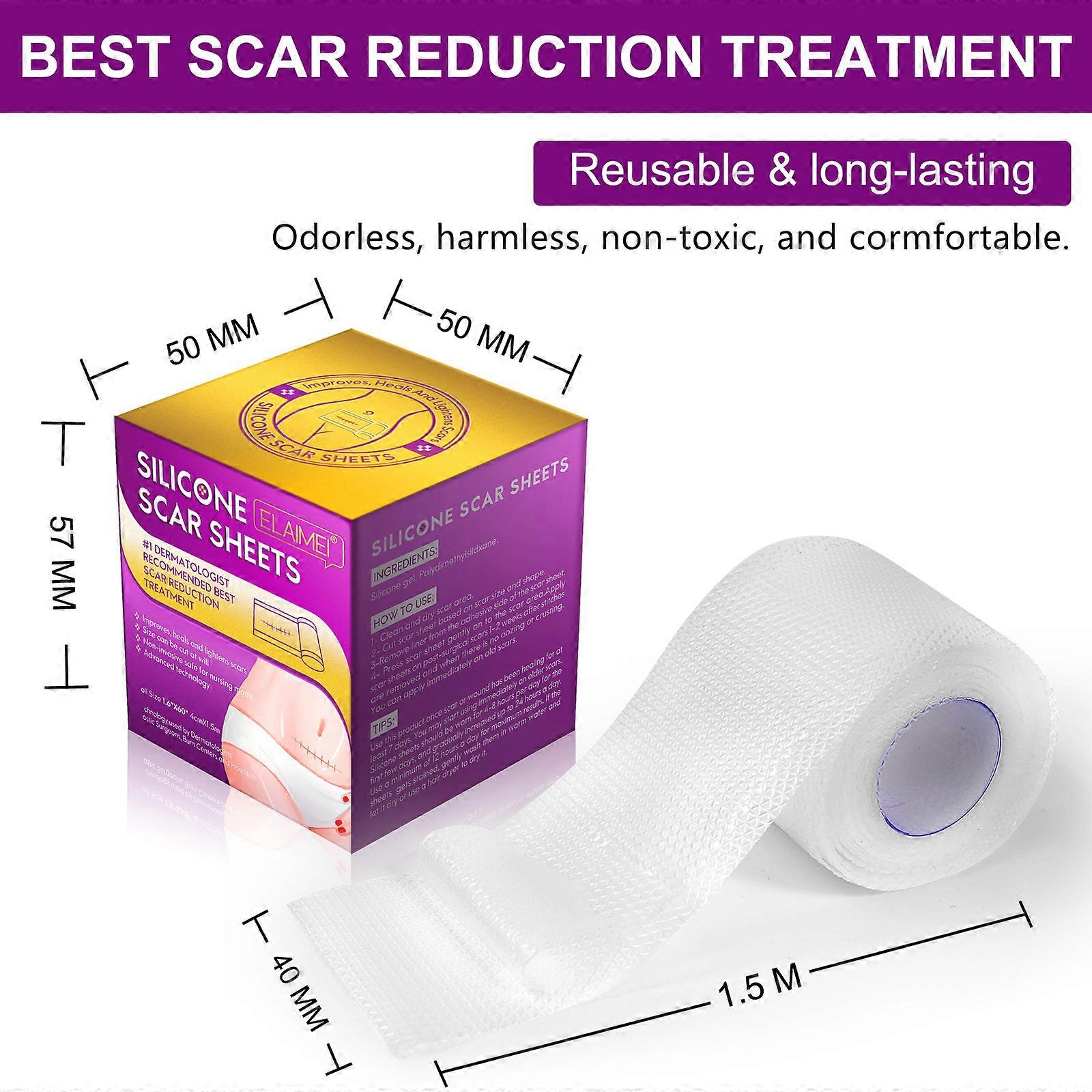 Clear Silicone Scar Sheets, Invisible Silicone Scar Strips, Effective ...