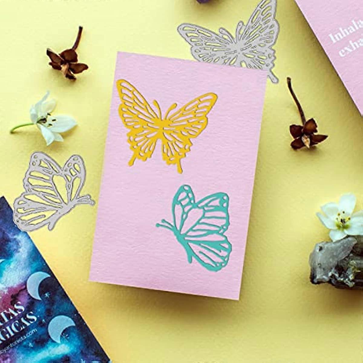 6Pcs Scrawled Butterflies Cutting Dies Metal Scribbly Butterflies Die ...
