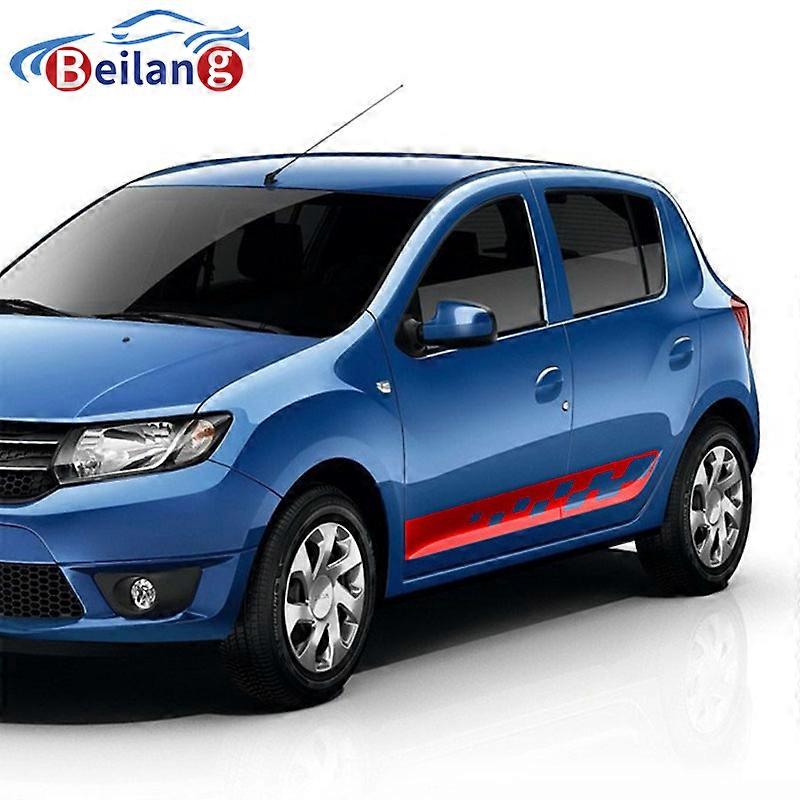 2021 Car Door Side Stripes Skirt Sticker Sport Racing Body Vinyl Decal ...