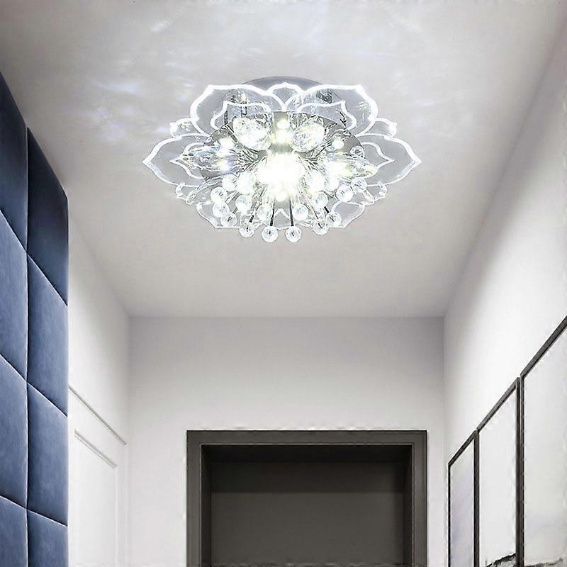 20cm 9W Modern Crystal LED Ceiling Light Fixture Hallway Pendant Lamp ...