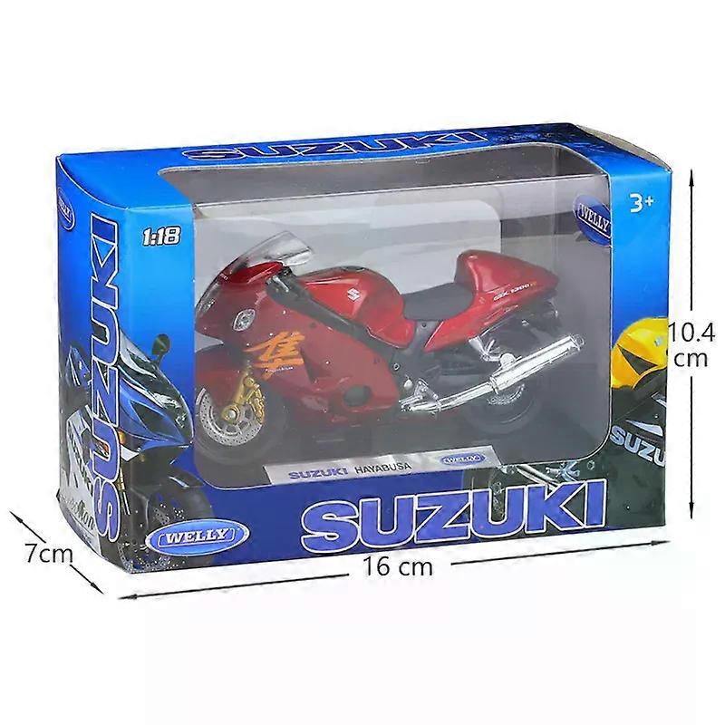 1:18 HAYABUSA GSX 1300R Diecast Motorcycle Model Workable Shork-Absorber Toy For Children Gifts ...