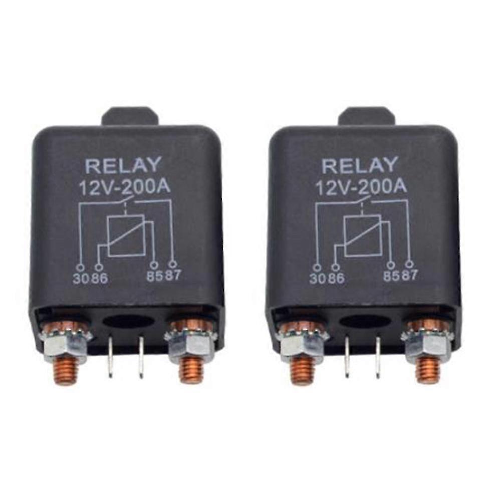 2Pcs 12V 200A High Current Relay for Car & Truck, 1.8W Continuous Duty Automotive Relay | Fruugo UK
