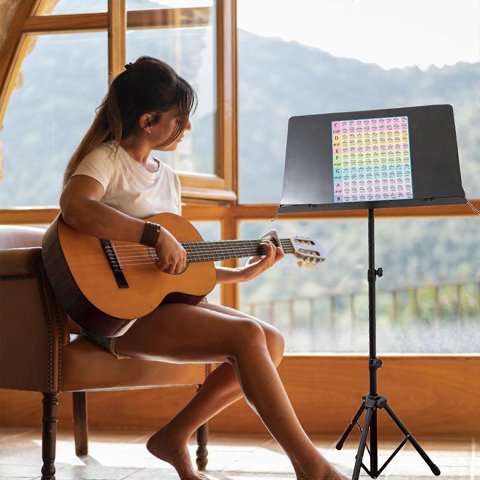 Guitar Chord Spectrum Fingering Chart Note Poster Guitar Poster ...