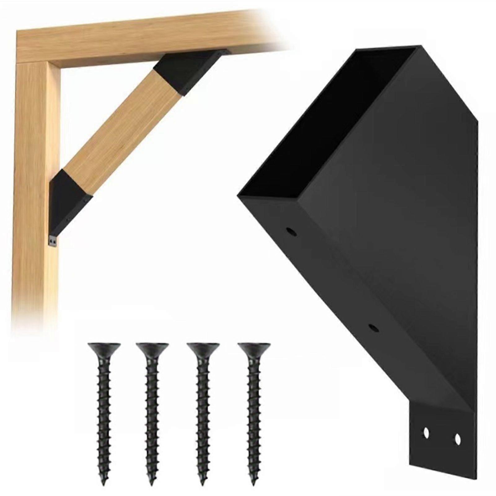 1/2Pcs Pergola Angle Support Bracket Stainless Steel 45-Degree Angle ...