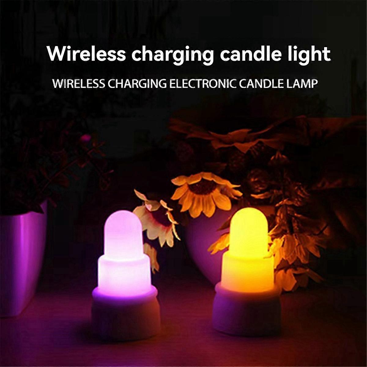 Rechargeable RGB LED Tea Wax Light Electronic Tea Candle Lamp ...