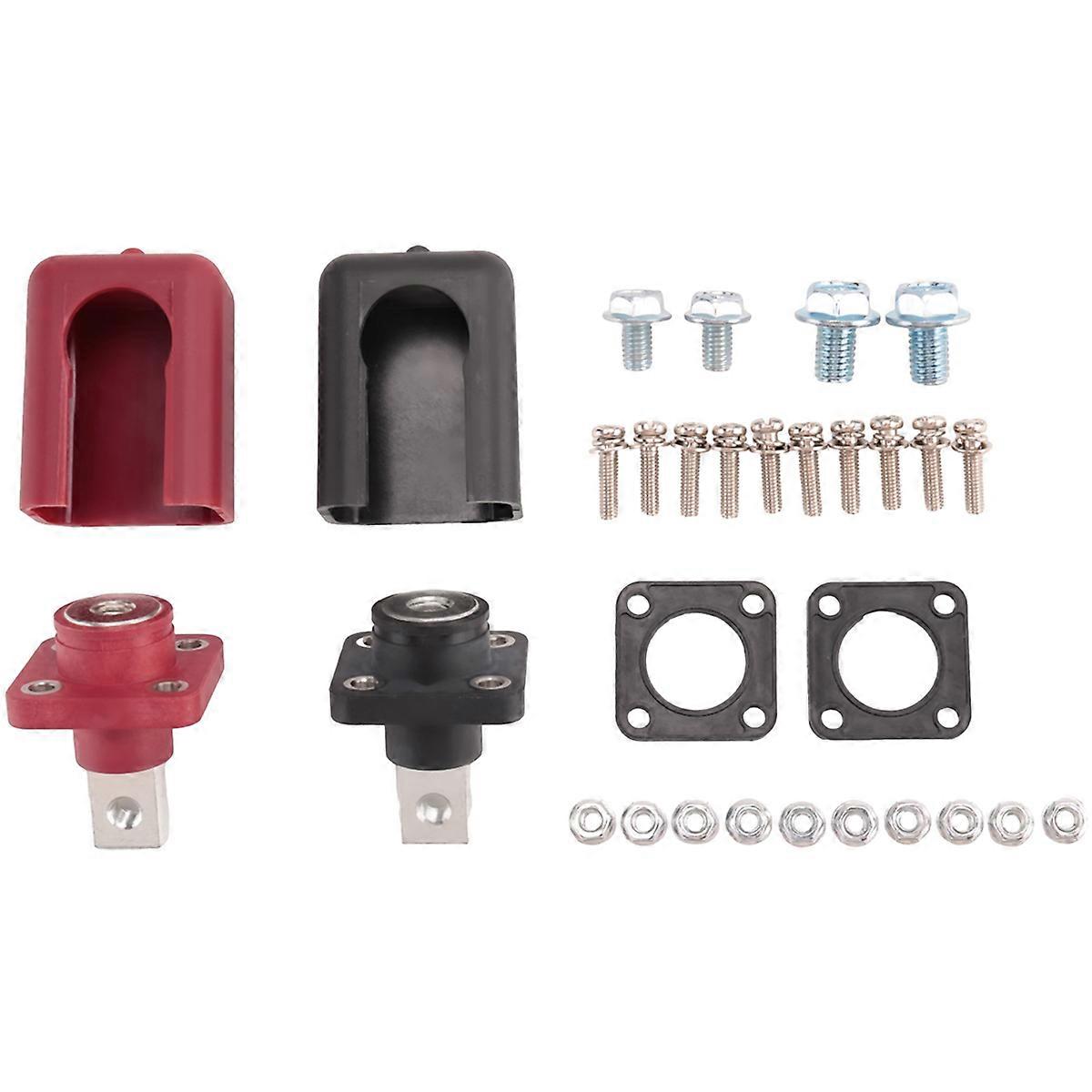 2 Pcs 200A All-Copper Lithium Battery Post High-Current Copper Terminal ...