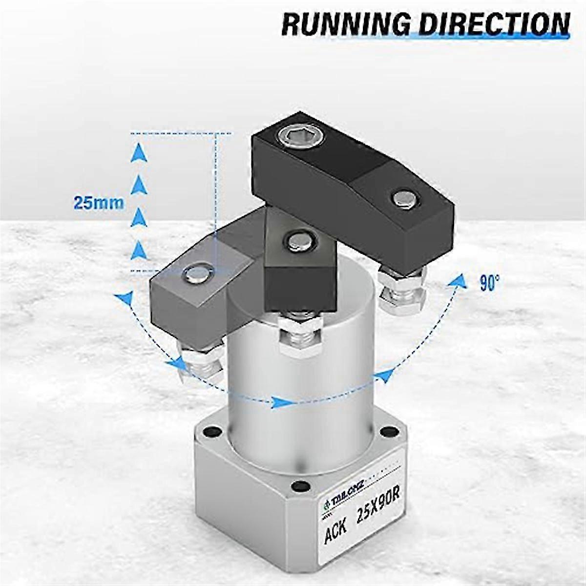 Pneumatic Rotation Angle 90 Degree Clamping Rotation Angle Cylinder ...