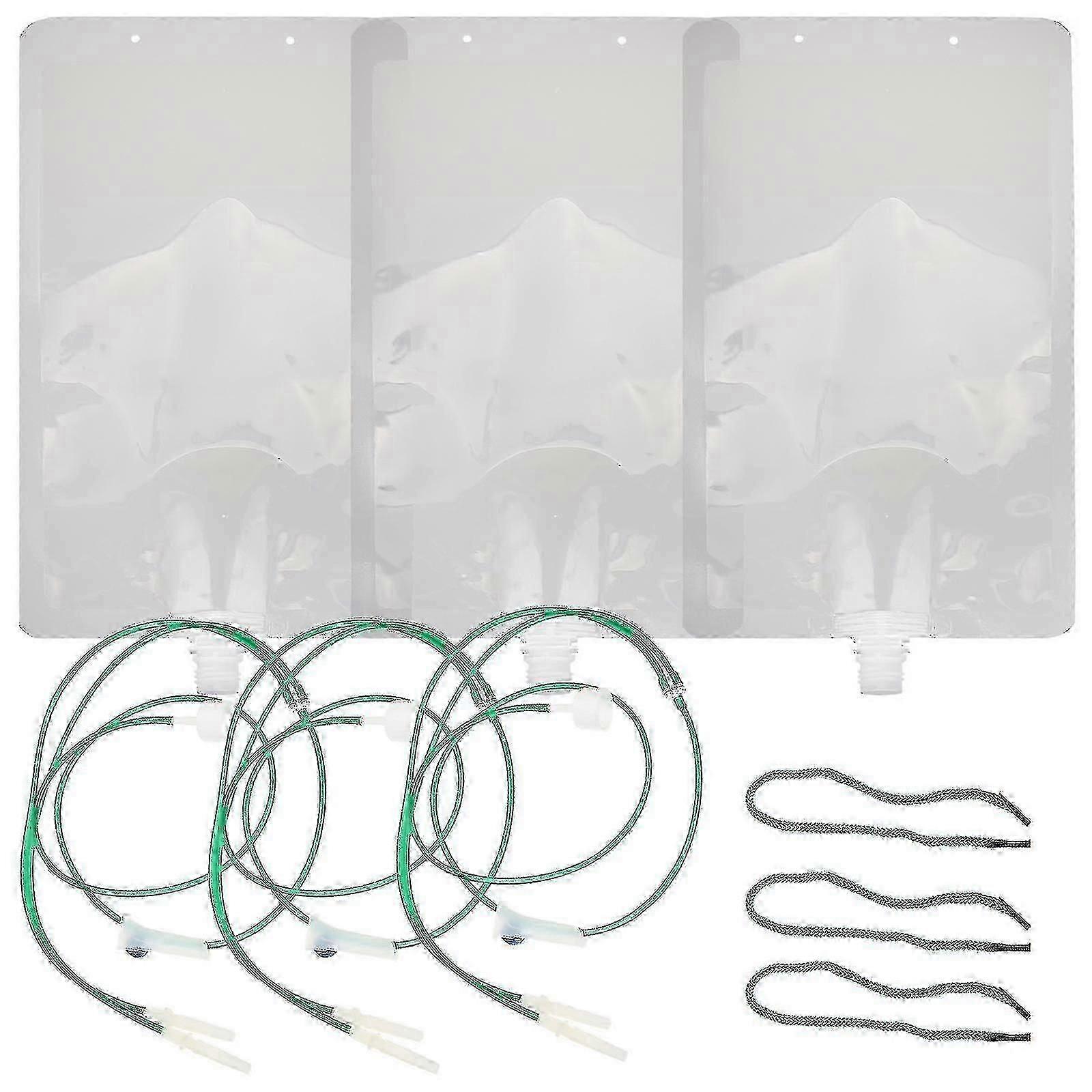 3 Sets Transparent Tree Infusion Bags Plastic Tree Infusion Bags ...