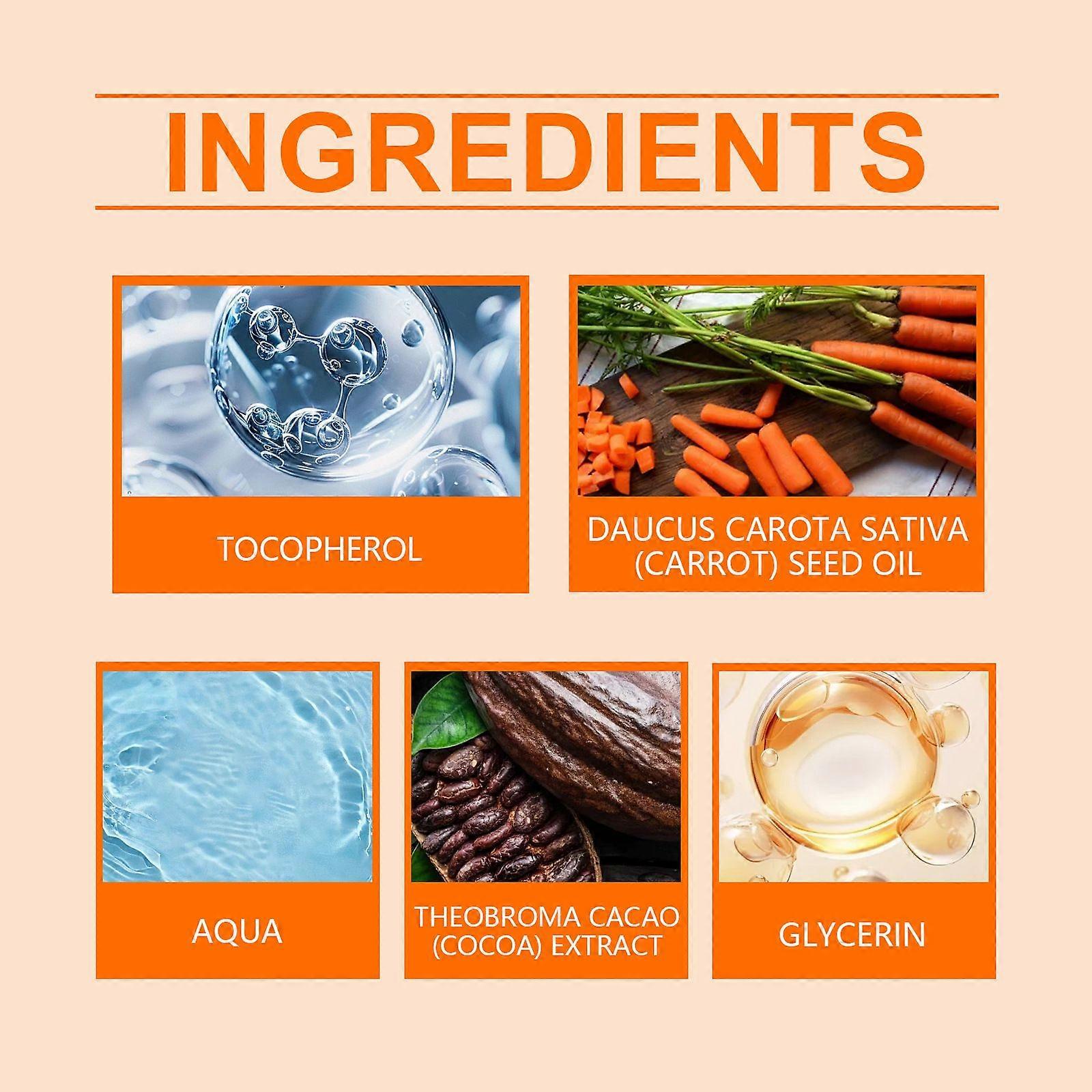 Tanning Gel with Natural Carrot Oil, Fast-Acting Sun Tan Enhancer for ...