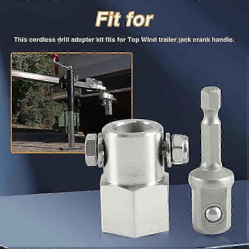 Stainless Steel Headwind Trailer Jack Crank Handle Cordless Drill ...