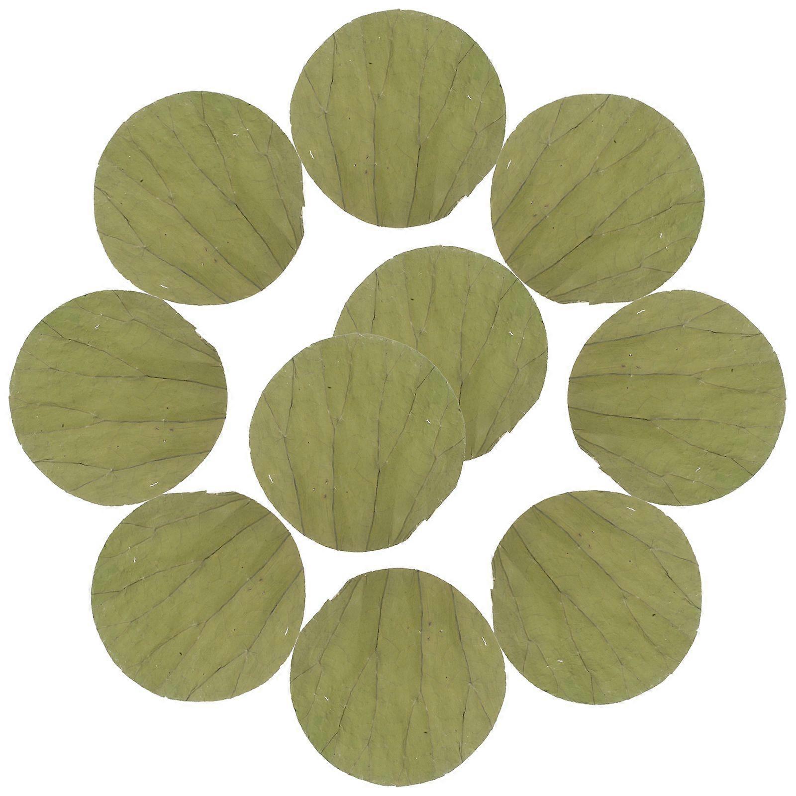 100pcs Dried Lotus Leaves for Sushi Plates Round Shape Food Wrapping ...