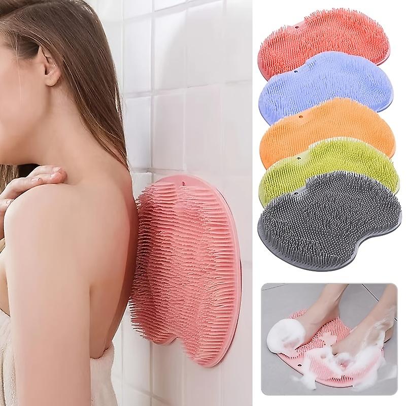 Silicone Bath Massage Pad, Exfoliating Back Scrubber, Foot & Back ...