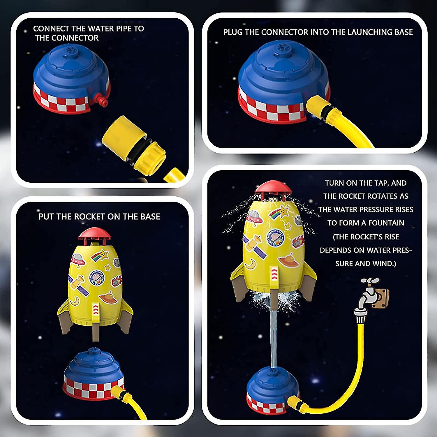 Rocket Launcher Outdoor Water Toys, Outdoor Rocket Water Pressure Lift ...