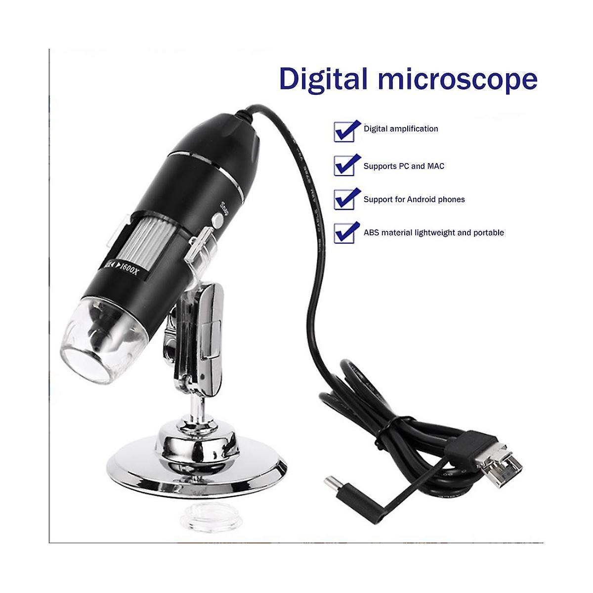 1600X Digital Microscope Camera 3In1 USB Portable Elec Microscope for ...