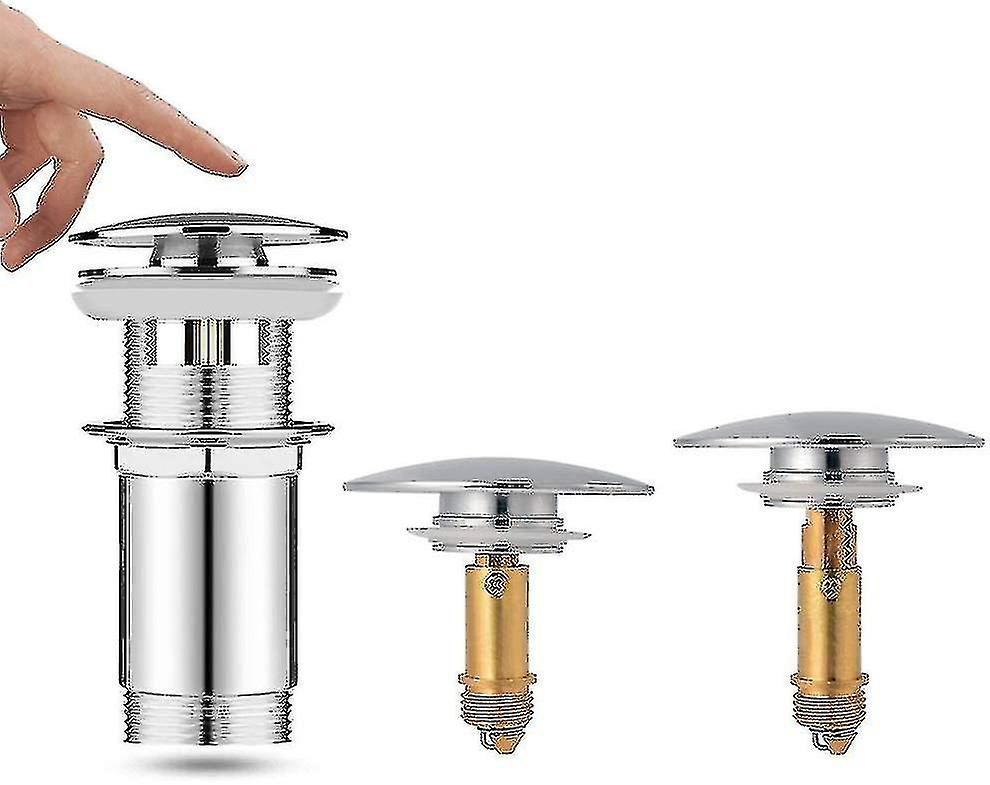 1pc Pop Up Click Clack Sprung Plug Stopper,bathroom Basin Sink Drain ...