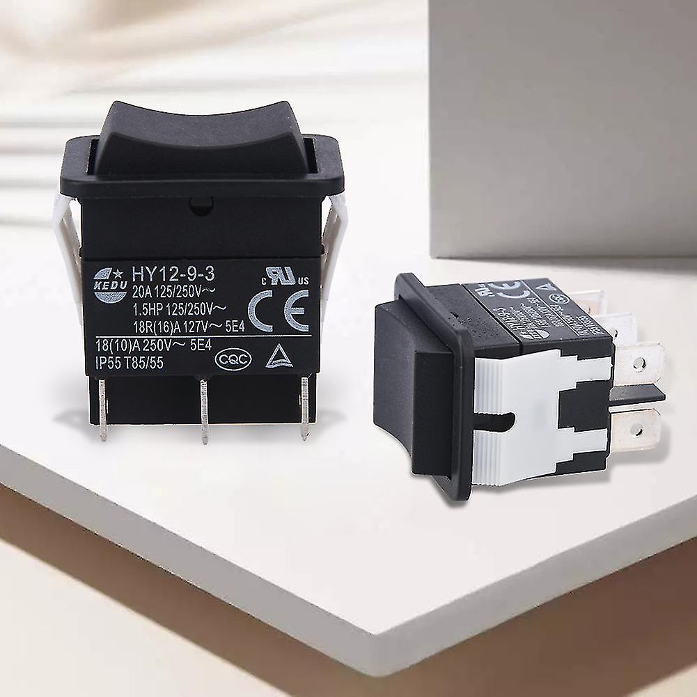 HY12-9-3 Easy Install Boat Industrial ABS Push Button On Off Rocker ...