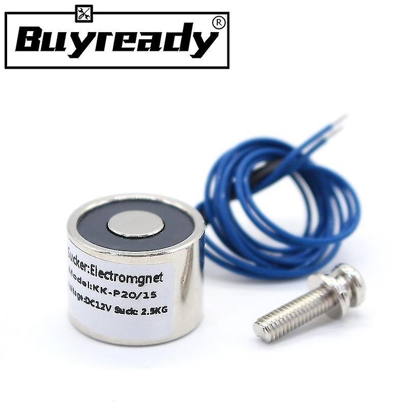 20/15 Suction 2.5kg 25n Mini Electromagnet Solenoid 12v Electromagnet ...