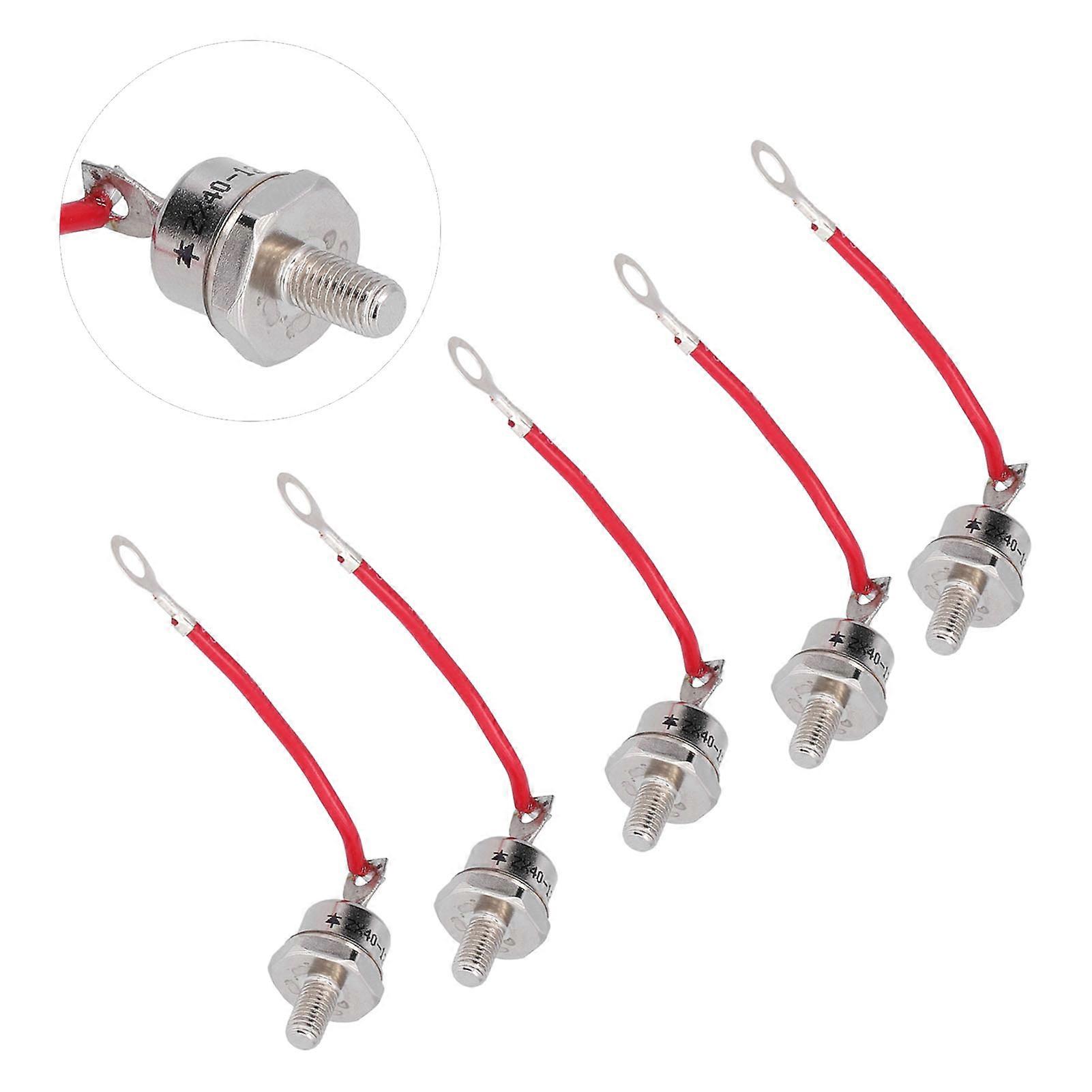 5 Pcs Rectifier Diode 1200V 40A Heat Dissipation Forward Silicon Power ...