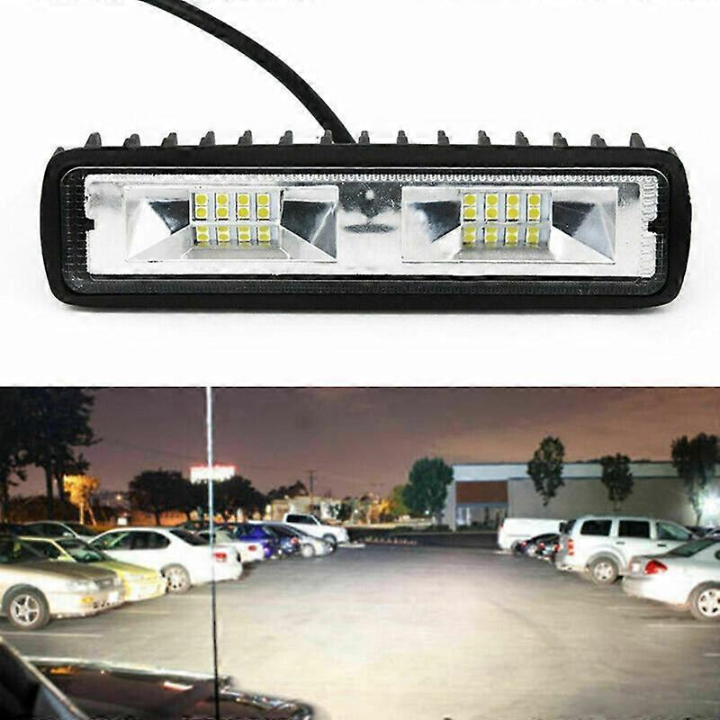 48W 16 LED Car Work Light DRL Spotlight High Bright Waterproof Auto ...