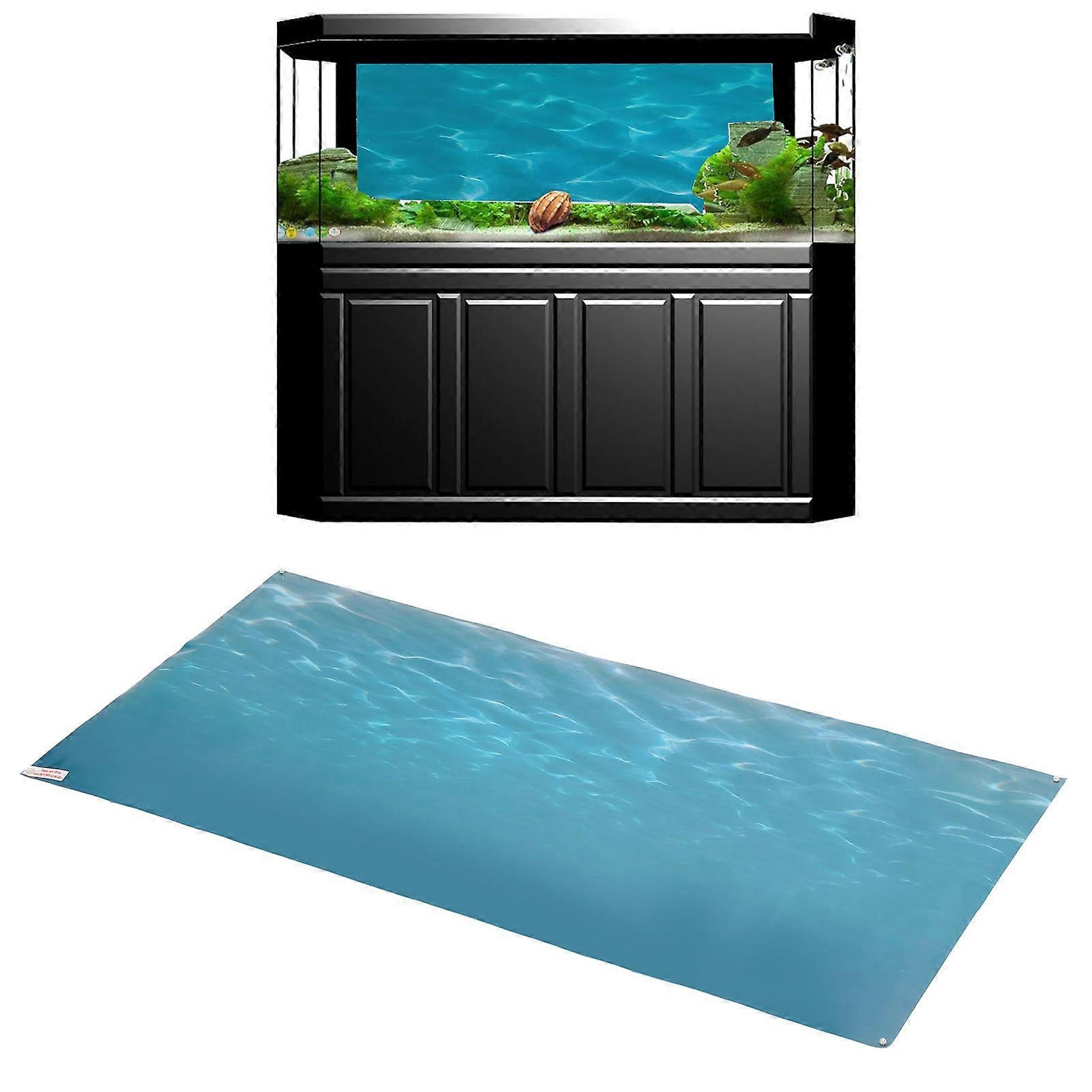 Fish Tank Background Sticker PVC Self Adhesive 3D Sea Pattern Aquarium ...