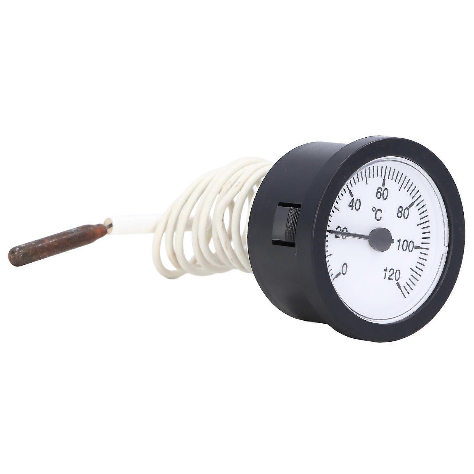 Dial Thermometer 0120C Measuring Range Copper Sensor Clear Temperature ...