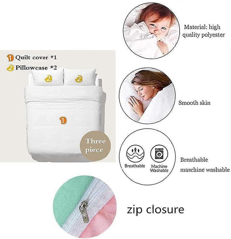 Cartoon Little Dinosaur Duvet Cover Lightweight Soft Microfiber Quilt ...