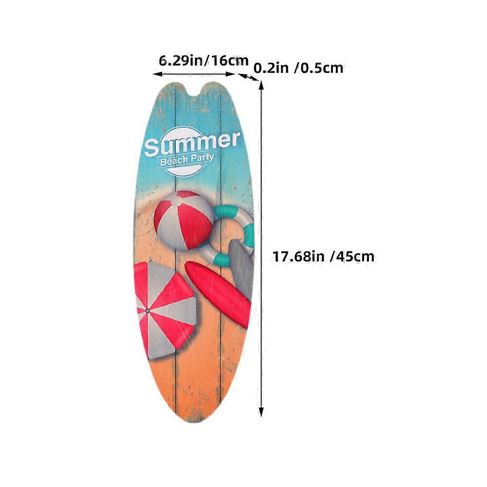 3pcs Surfboard Decors Surfboard Beach Signs Wall Hanging Decors Indoor ...