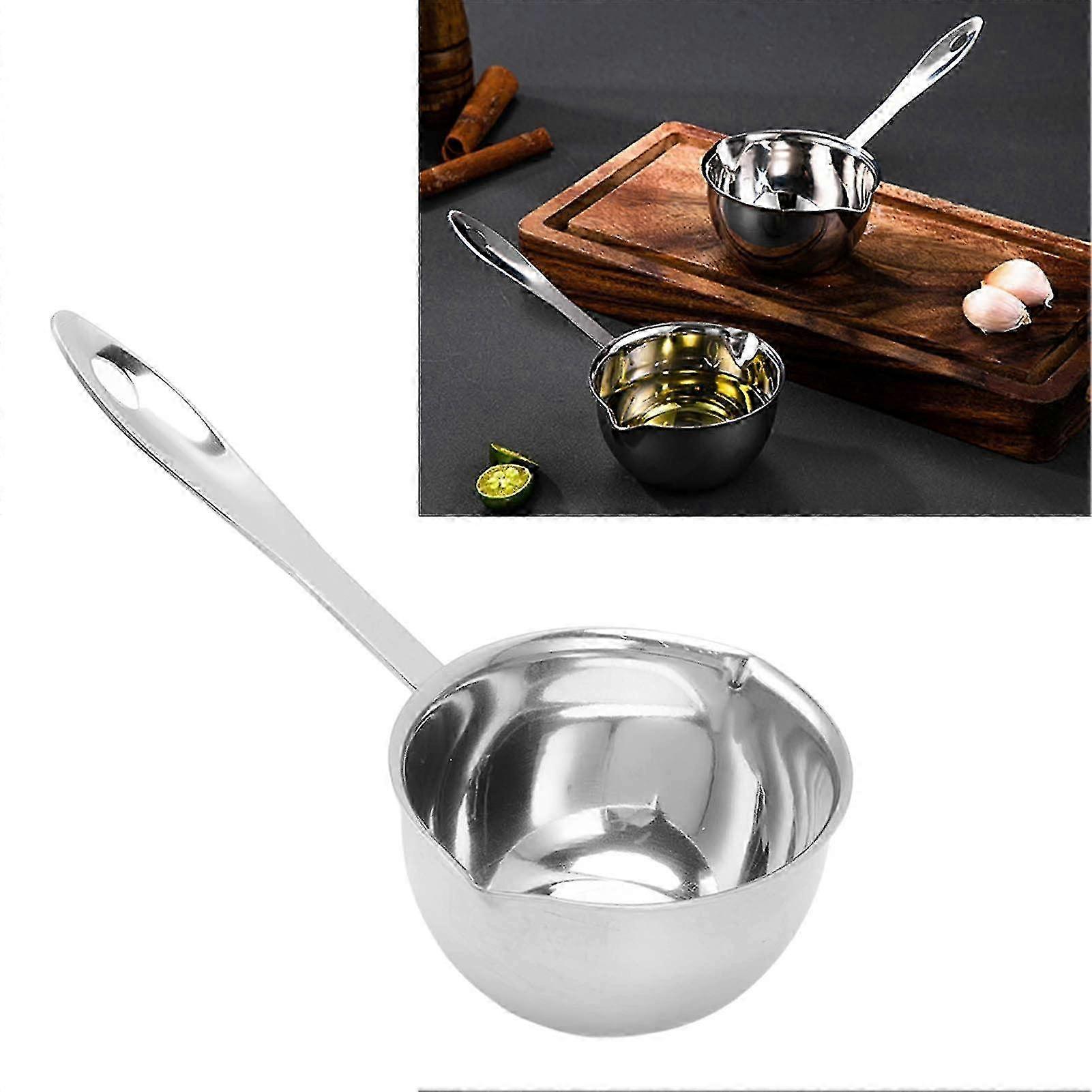 Butter Heater Turkish Coffee Pot, Flat Bottom Induction Stainless Steel ...