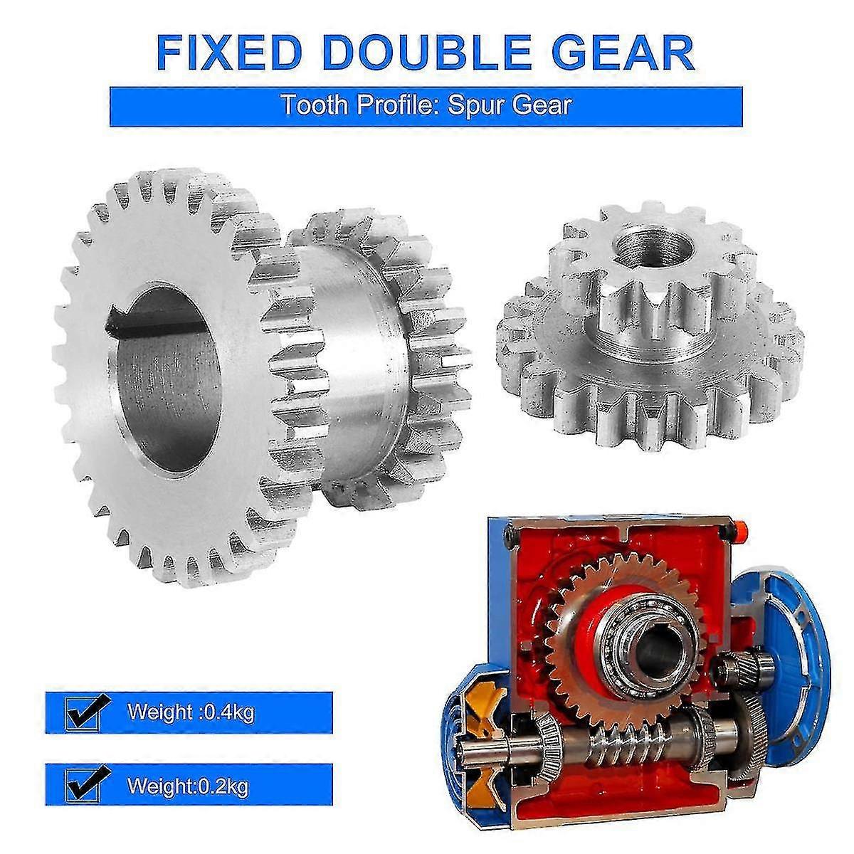 2pcs/set Cj0618 Teeth T29xt21 T20xt12 Dual Dears Metal Lathe Gear ...
