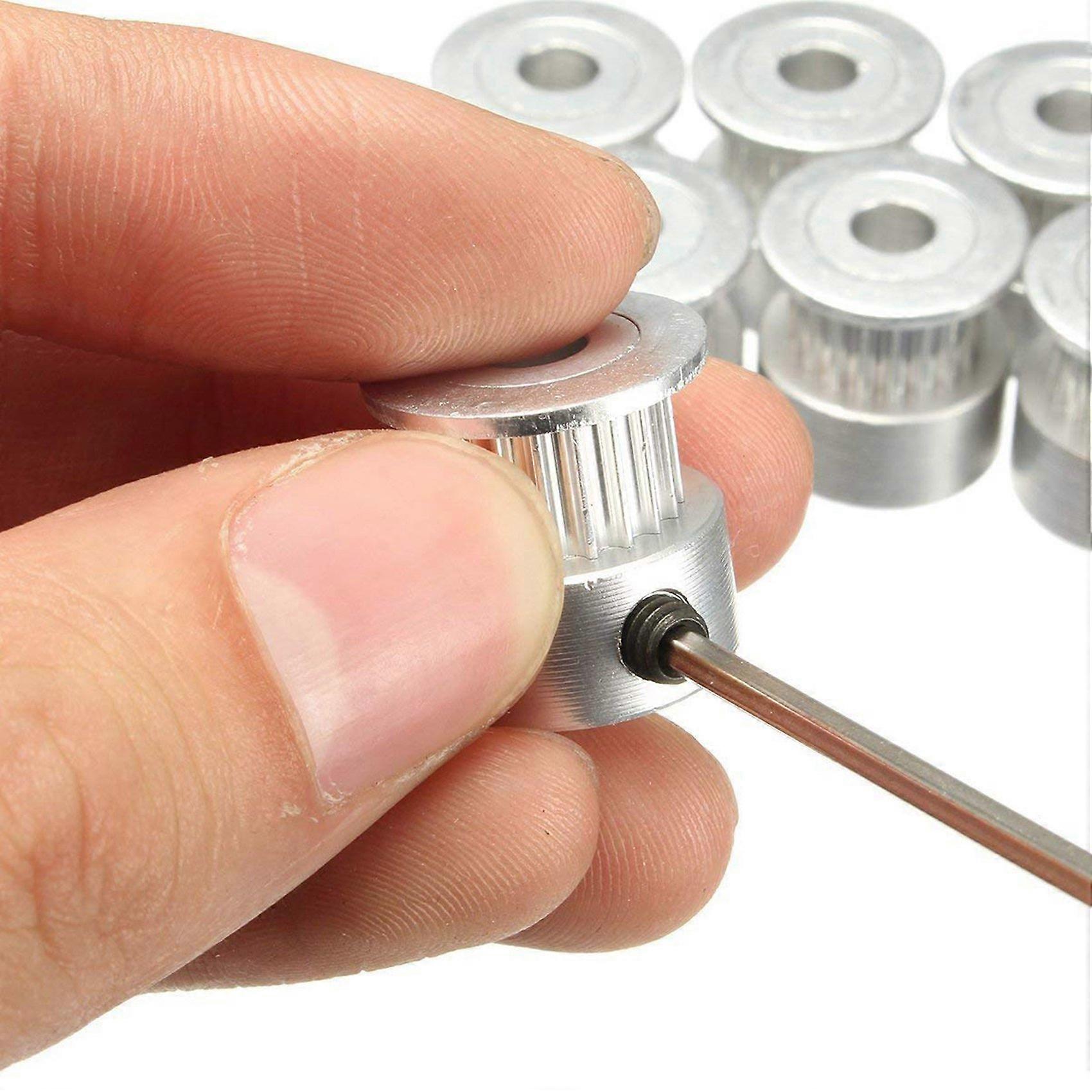 GT2 Timing Belt Pulley, 8 Pcs 5mm 20 Teeth Timing Pulley Wheel and GT2 ...