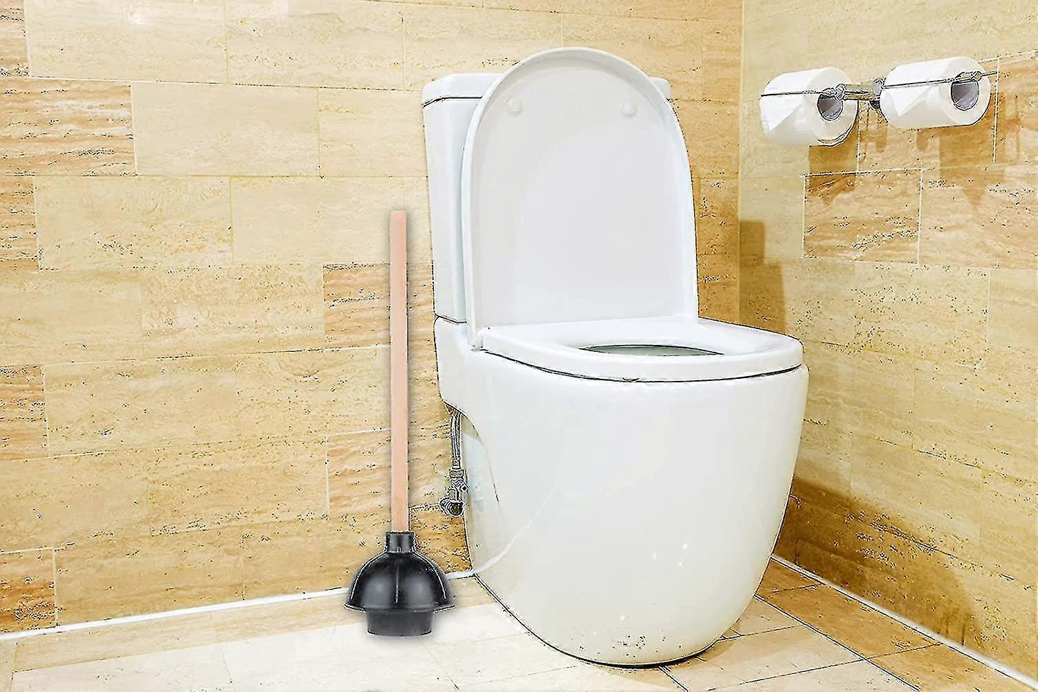 Rubber Toilet Plunger, Double Thrust Force Cup, Heavy Duty, Commercial ...