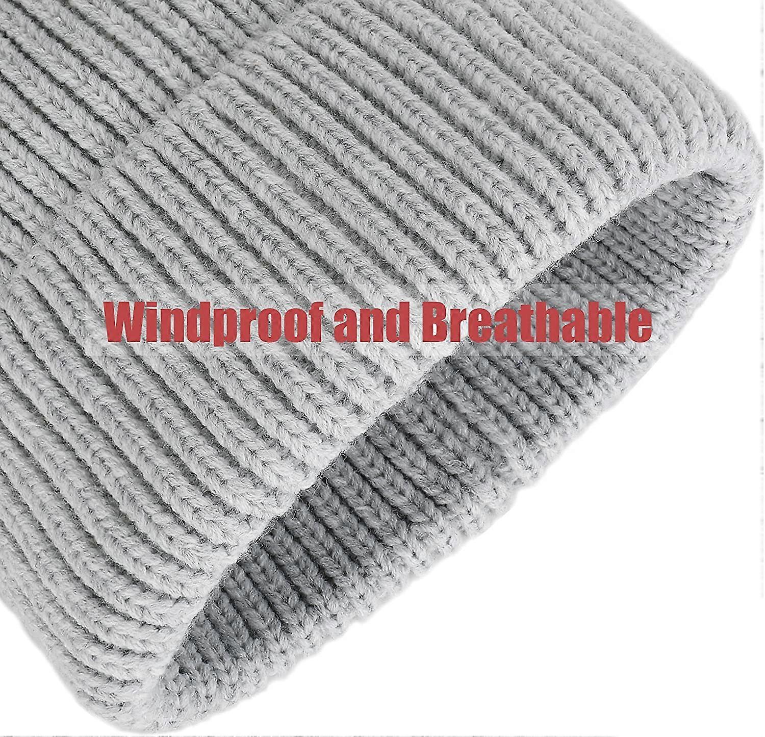 Good Threads Beanie Hat Warm Knit Hat Thick Knit Skull Cap for Men ...