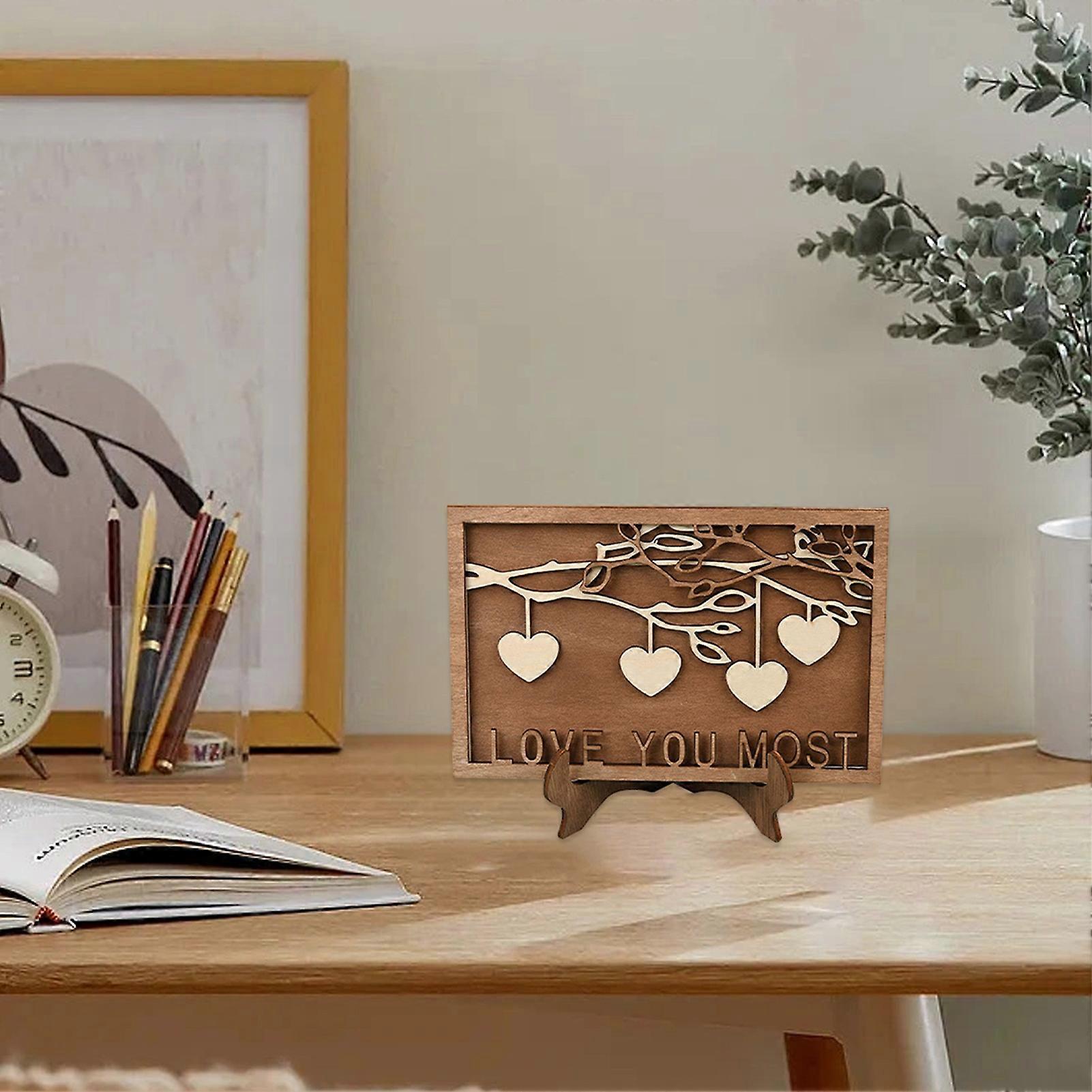 Desktop Ornaments Tree of Life Design Clear Printing Frame Engraved ...