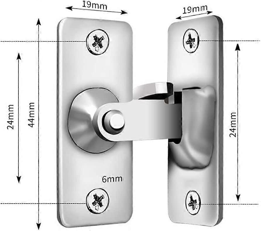 90 Degree Right Angle Gate Latch Buckle Security Gate Latch Bolt ...