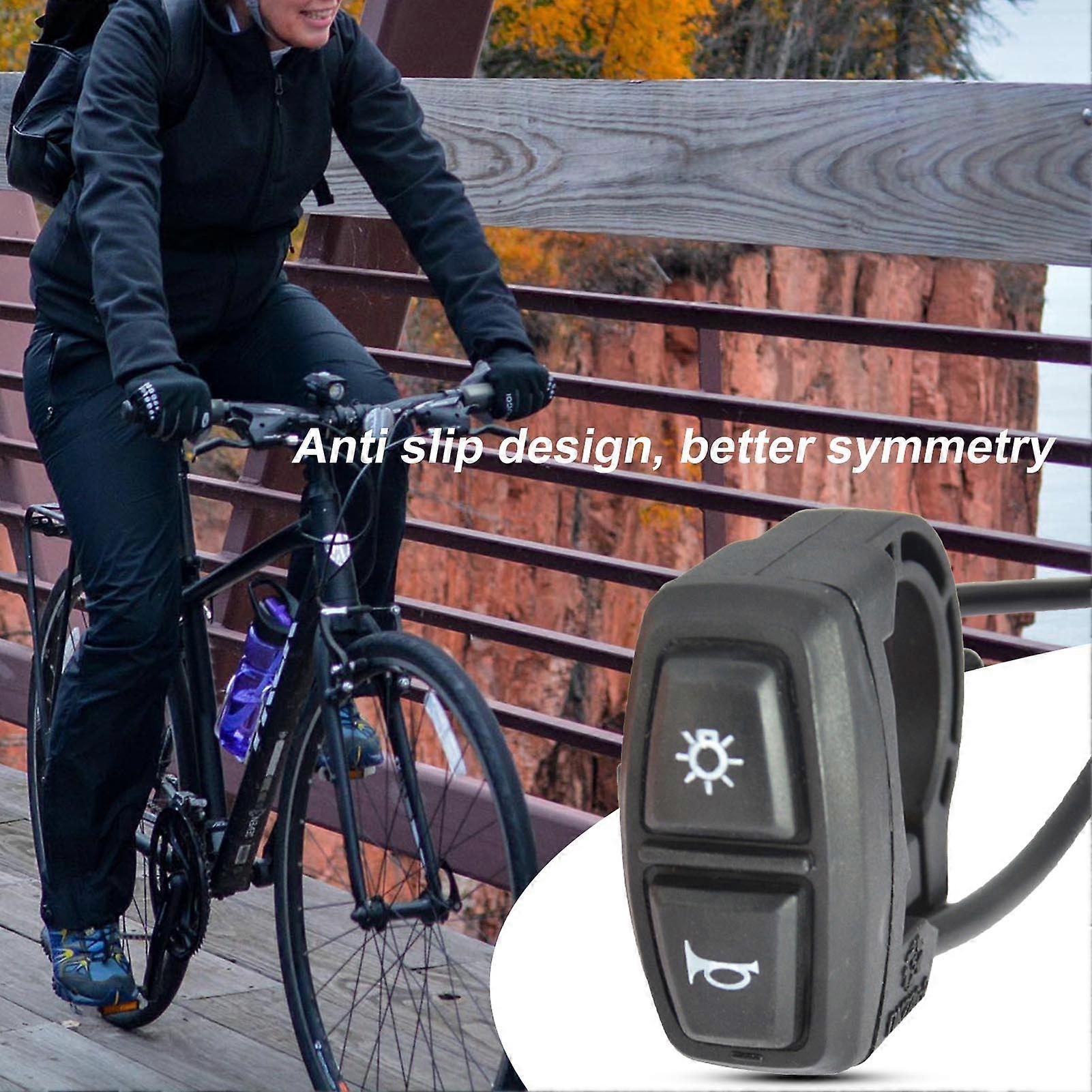 Kaesi Bicycle Switch Sensitive 2 in 1 Non-slip Black E-bike Horn ...