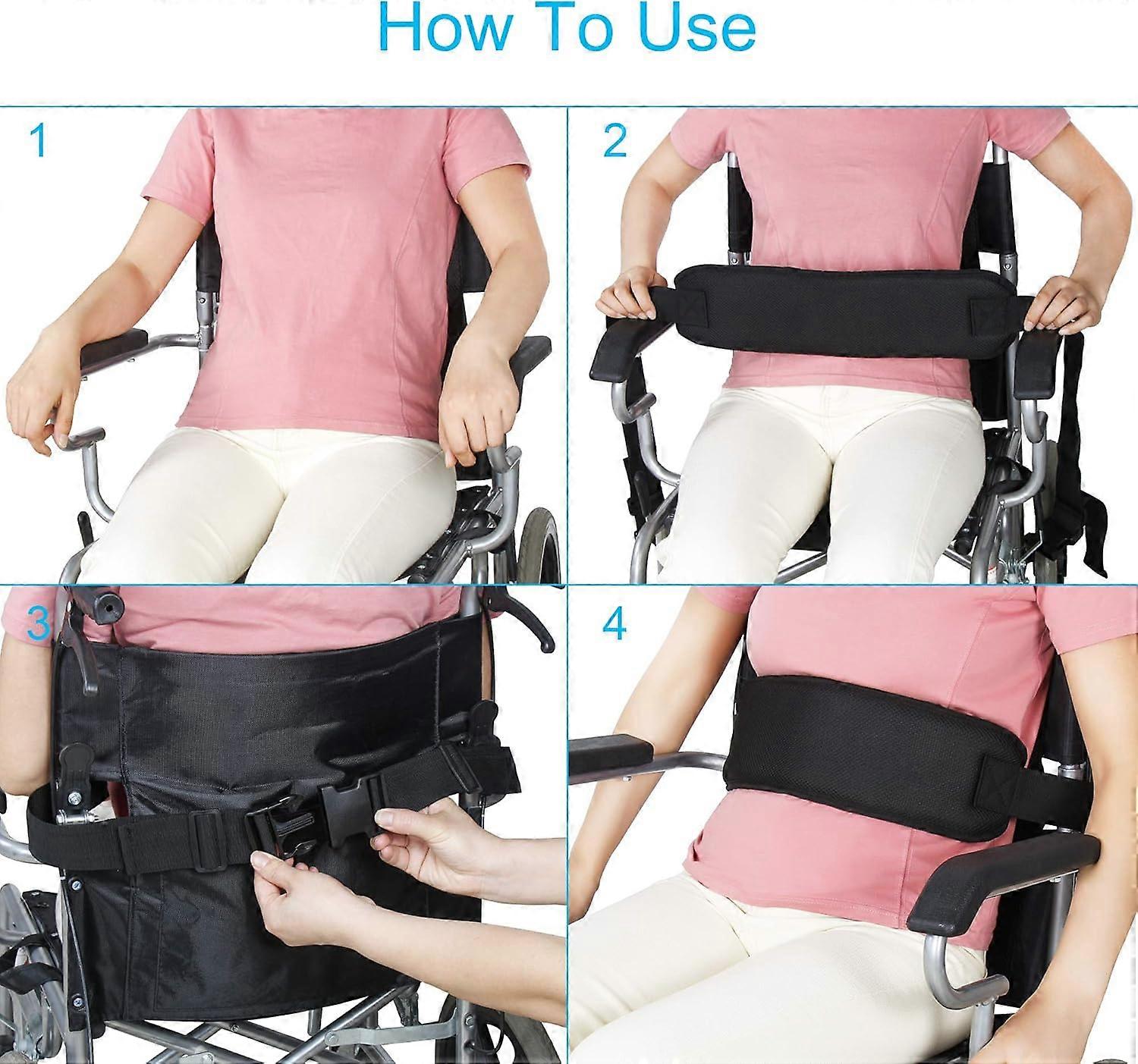 Wheelchair Seat Belt Medical Patient Restraints Straps Anti-Fall Bands ...