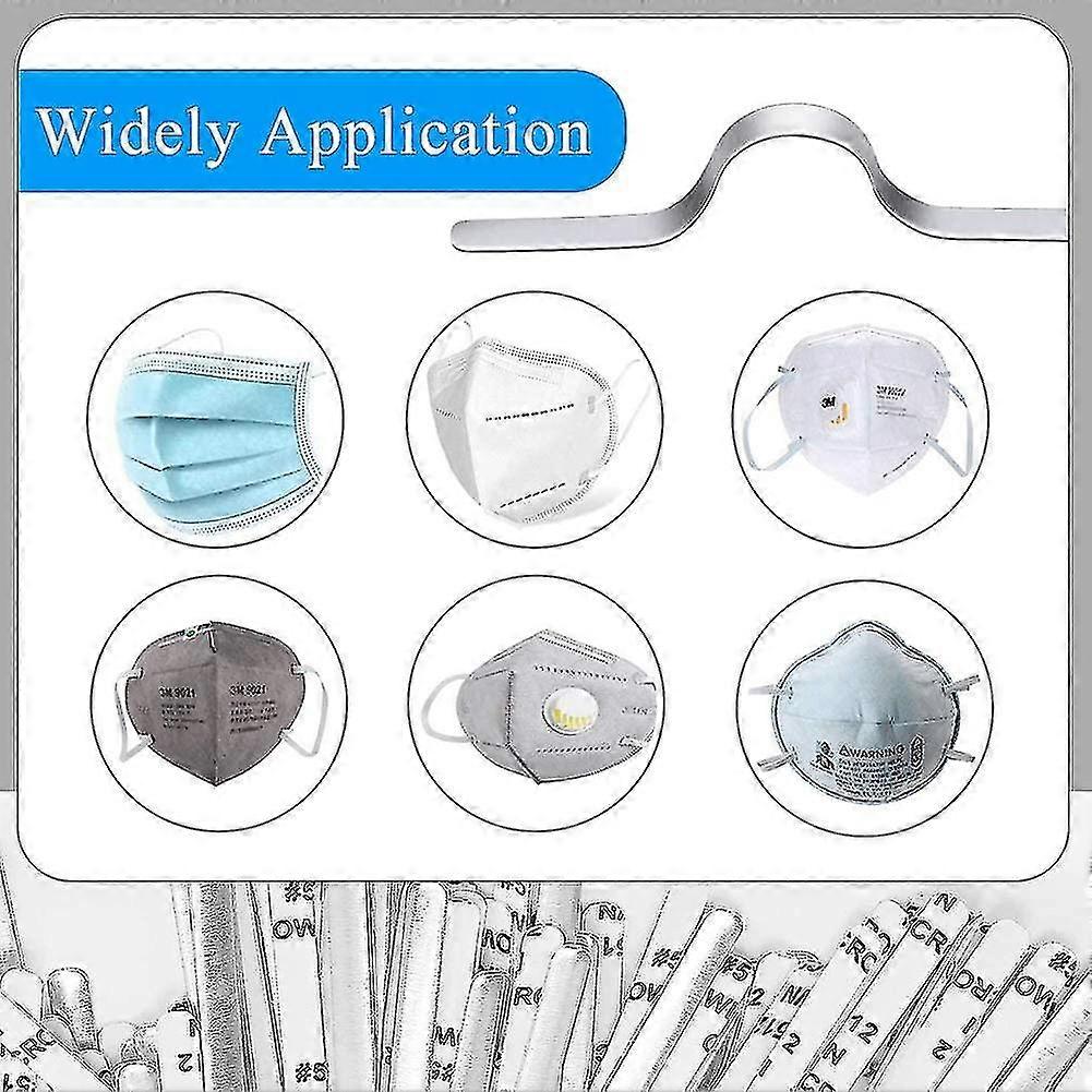 Nose Clip Wire For Face Masks, Flat, Aluminium, Self-adhesive Nose Clip ...