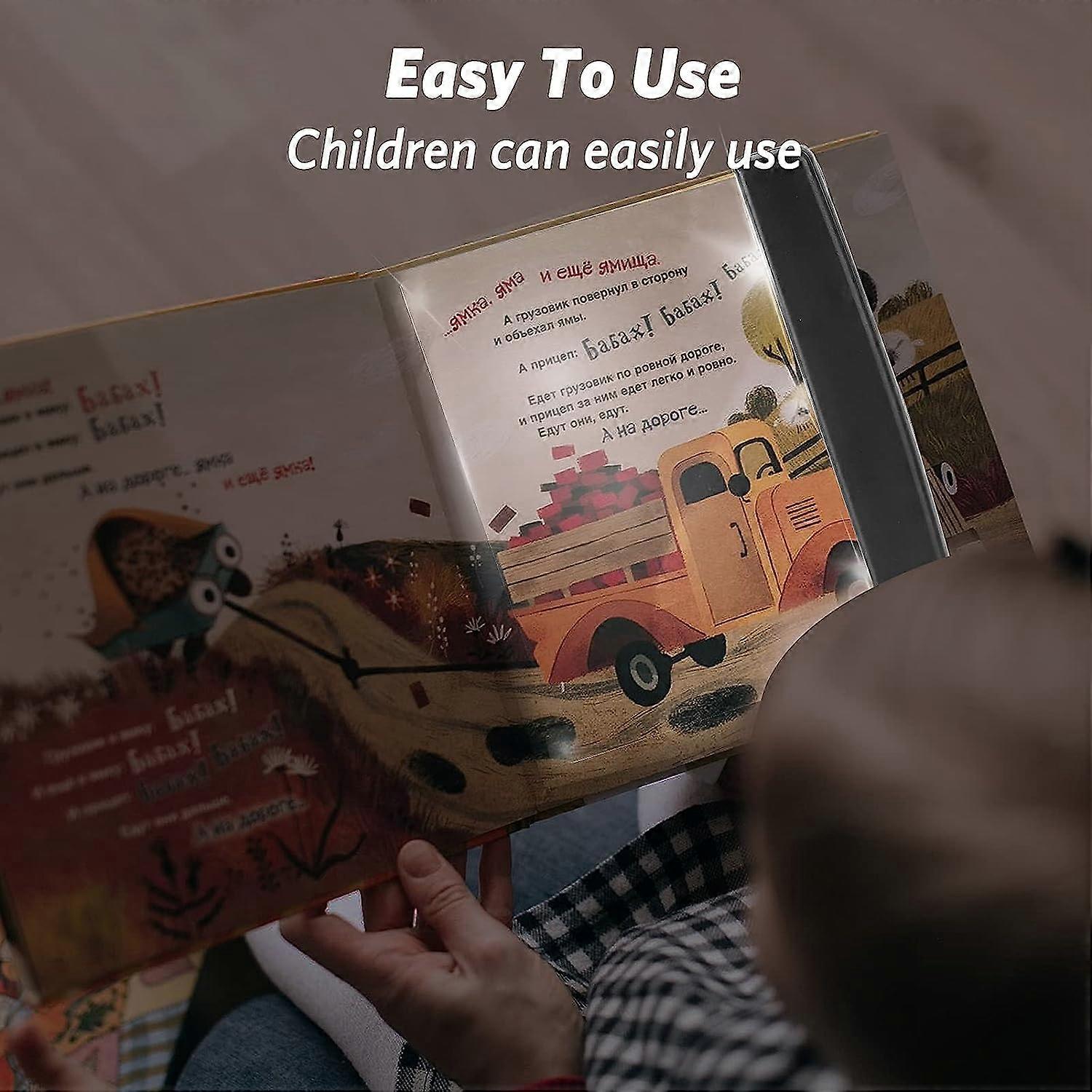 Book Reading Light, Flat Book Light for Reading in Bed Portable Led ...