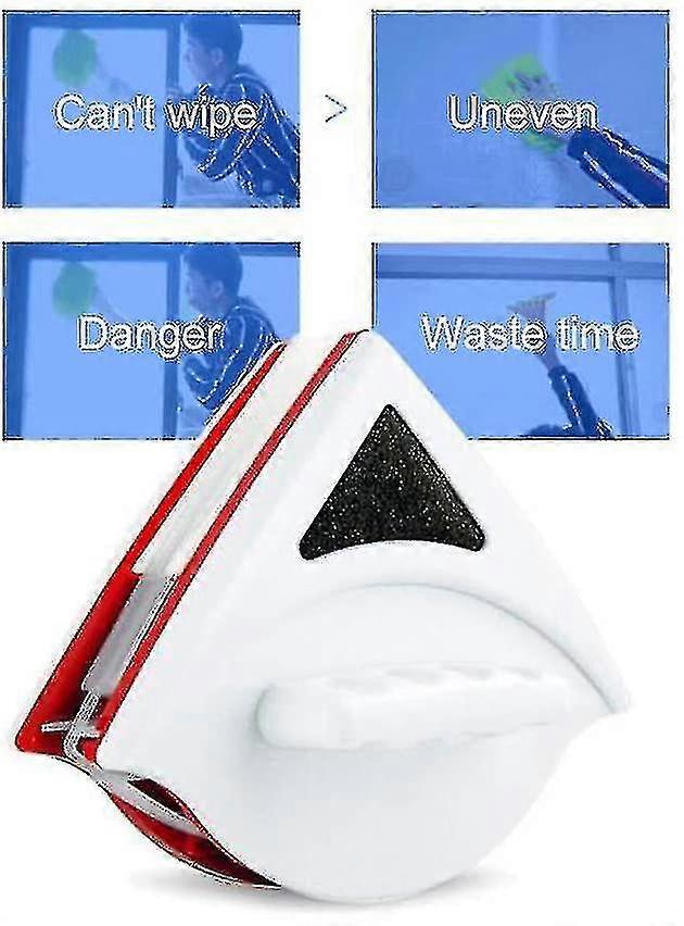 Double-sided Magnetic Glass Wiper Cleaner Five-gear Adjustable Magnetic ...