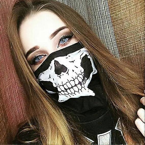 White Skeleton Gloves and Skull Face Mask Ghost Face Mask Ghost Bones ...