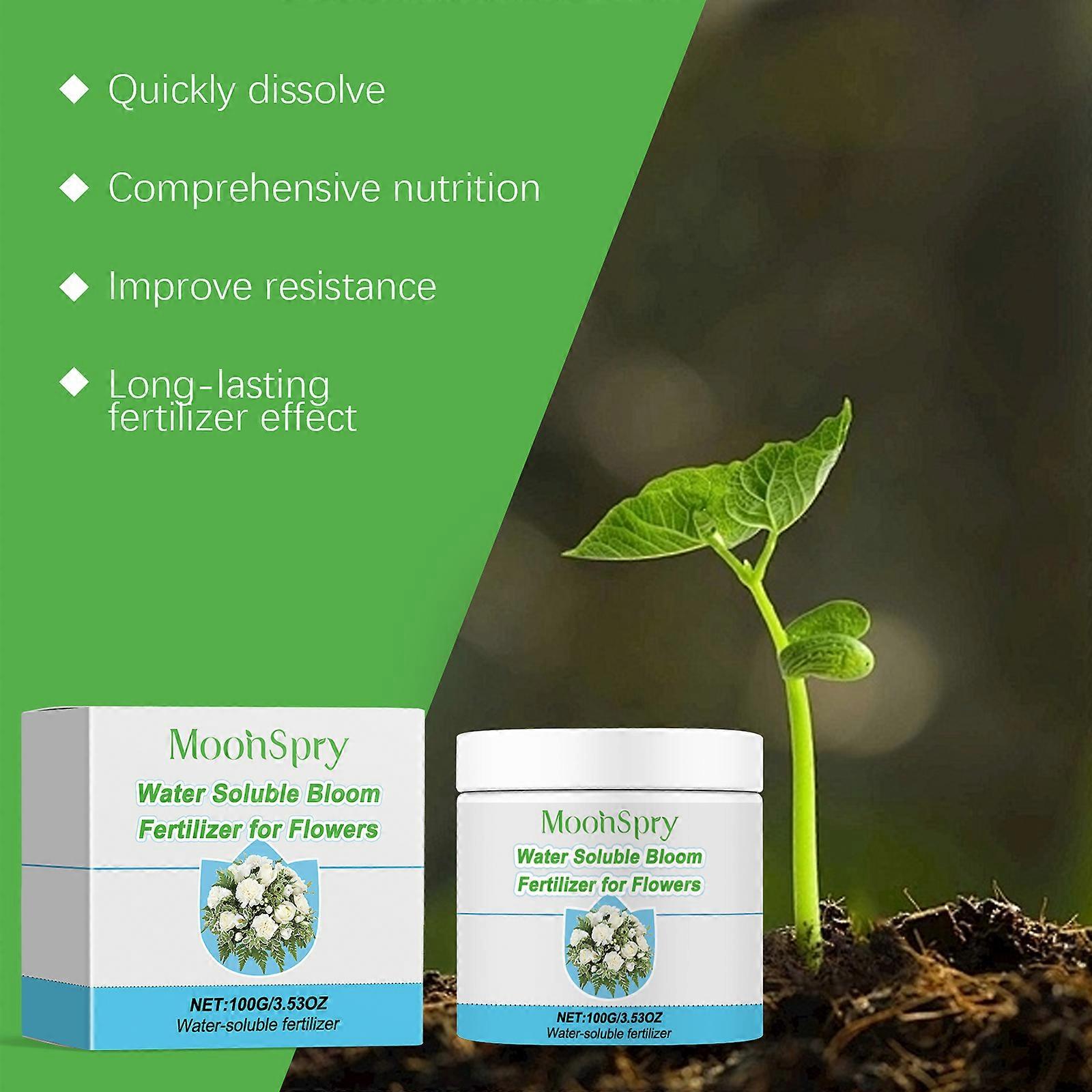 Water-Soluble Flower Fertilizer Plant Succulent Lawn Green Leaf Pot ...