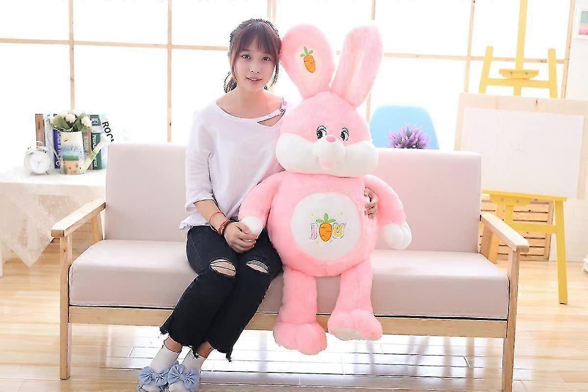 Giant Pink Rabbit Plush Toy Bunny Stuffed Animal Doll For Boys Birthday ...