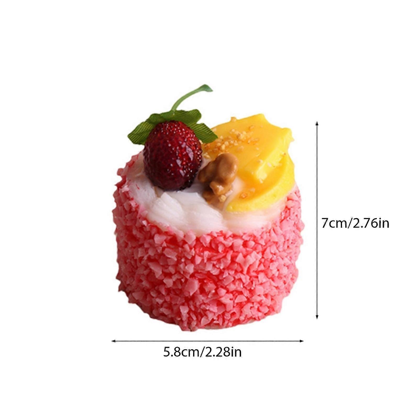 Realistic Artificial Simulation Cake Dessert Mixed Fake Cake Food Model ...