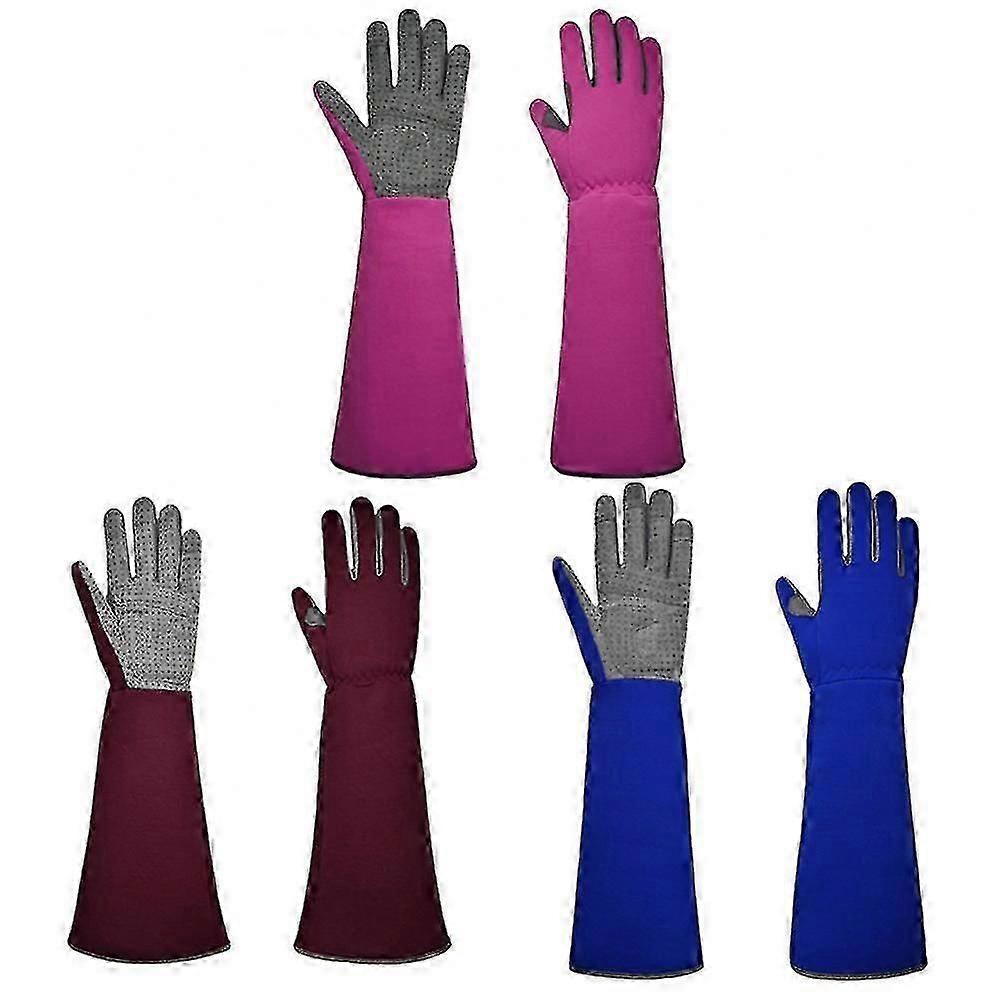 NEW- Long Gardening Gloves for Men & Women, Thorn Proof Rose Pruning ...