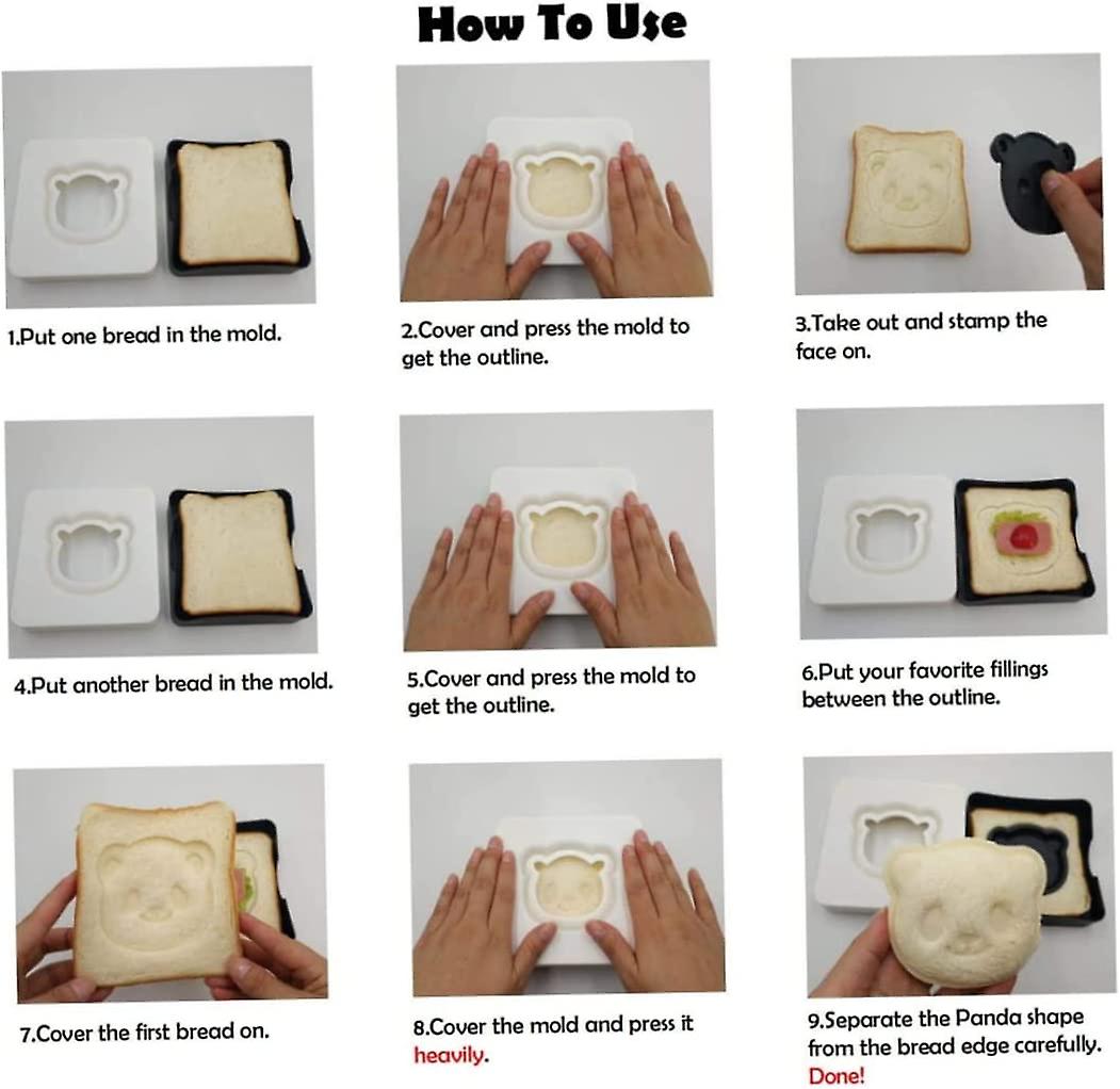 Smile Toaster, Panda Sandwich Maker Smile Toaster Toast Box Pocket ...